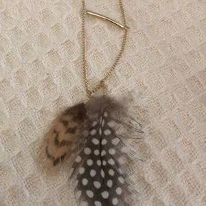 J. Crew | Jewelry | Feather And Gold Necklaces | Poshmark